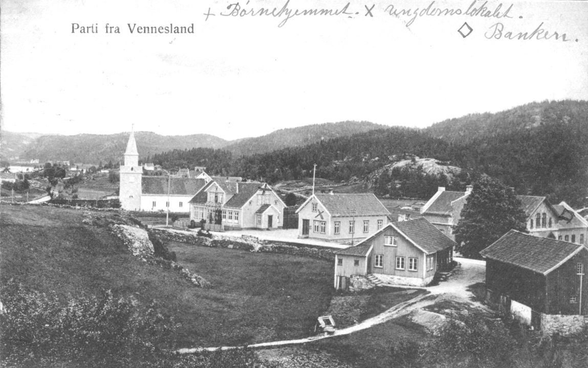 Vennesla Historielag - Bildearkiv - bilde - Vennesla Sentrum